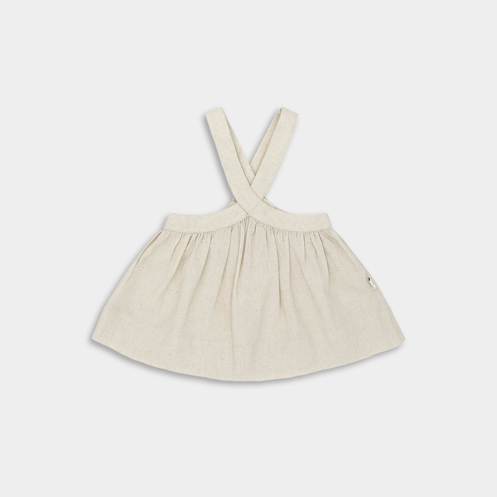 Natural Linen Pinafore - Vintage-Inspired Design - Lillies Dream