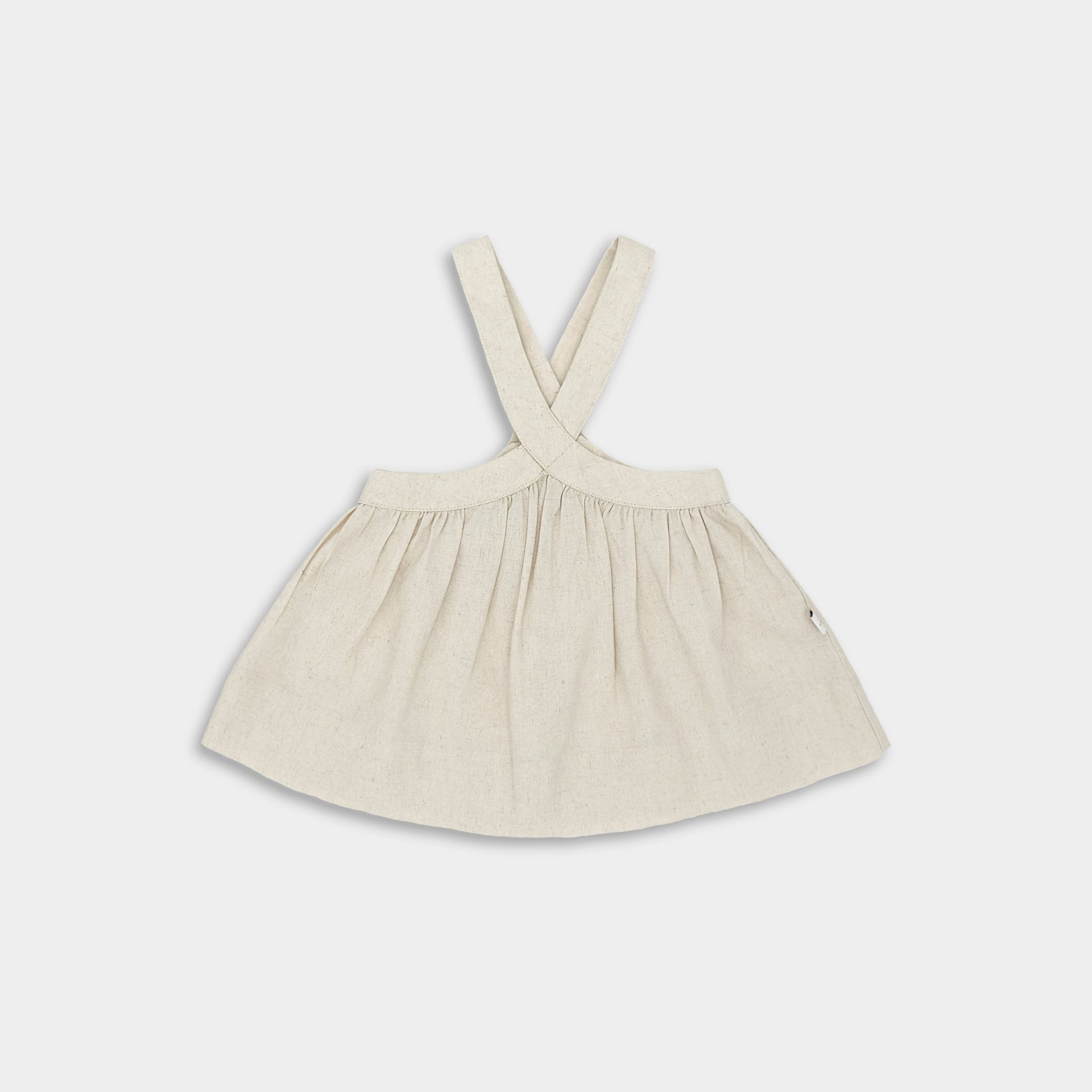 Natural Linen Pinafore - Vintage-Inspired Design - Lillies Dream